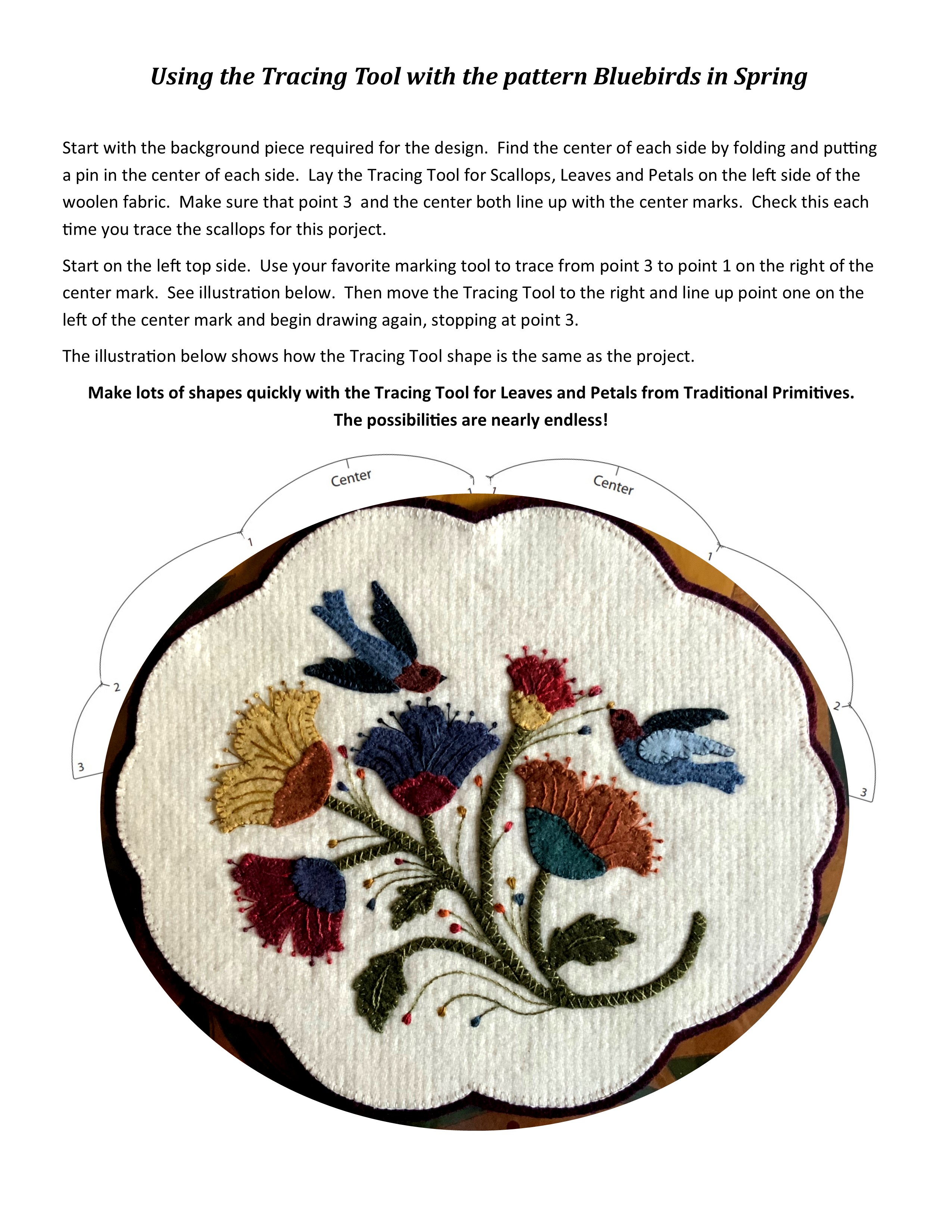 Bluebirds In Spring - Traditional Primitives