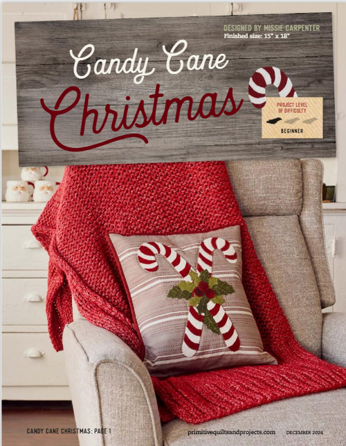 Candy Cane Christmas Kit - Traditional Primitives