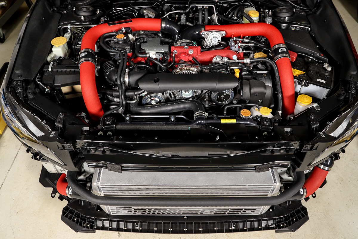 Grimmspeed Front Mount Intercooler Kit SILVER CORE | RED PIPING Subaru ...