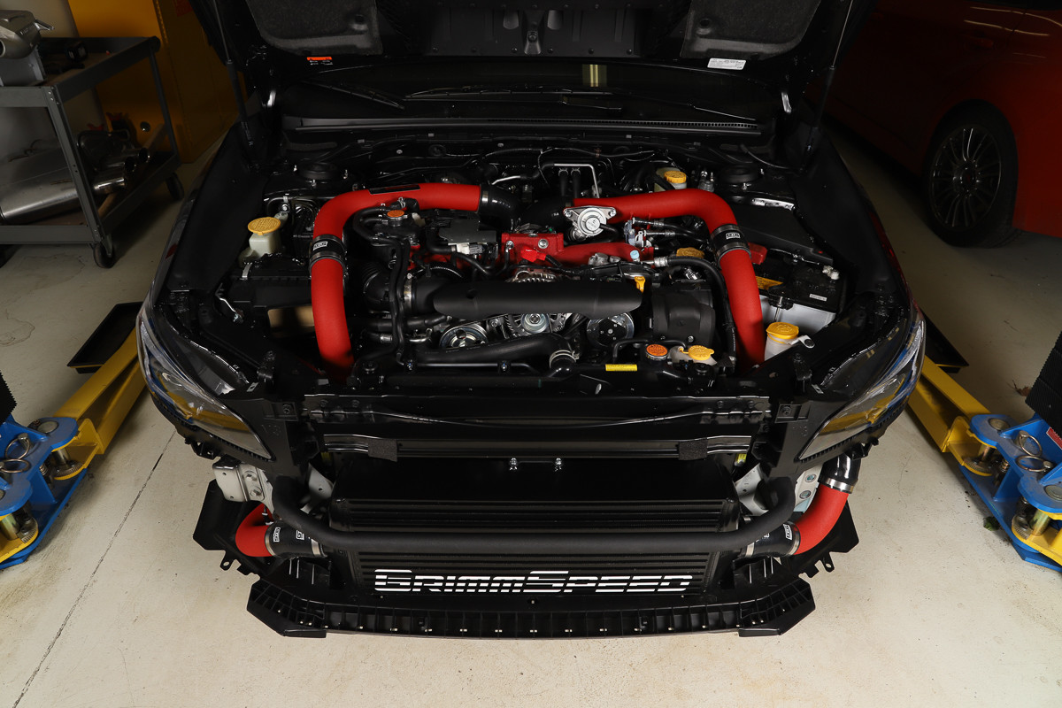 Grimmspeed Front Mount Intercooler Kit BLACK CORE | RED PIPING Subaru ...