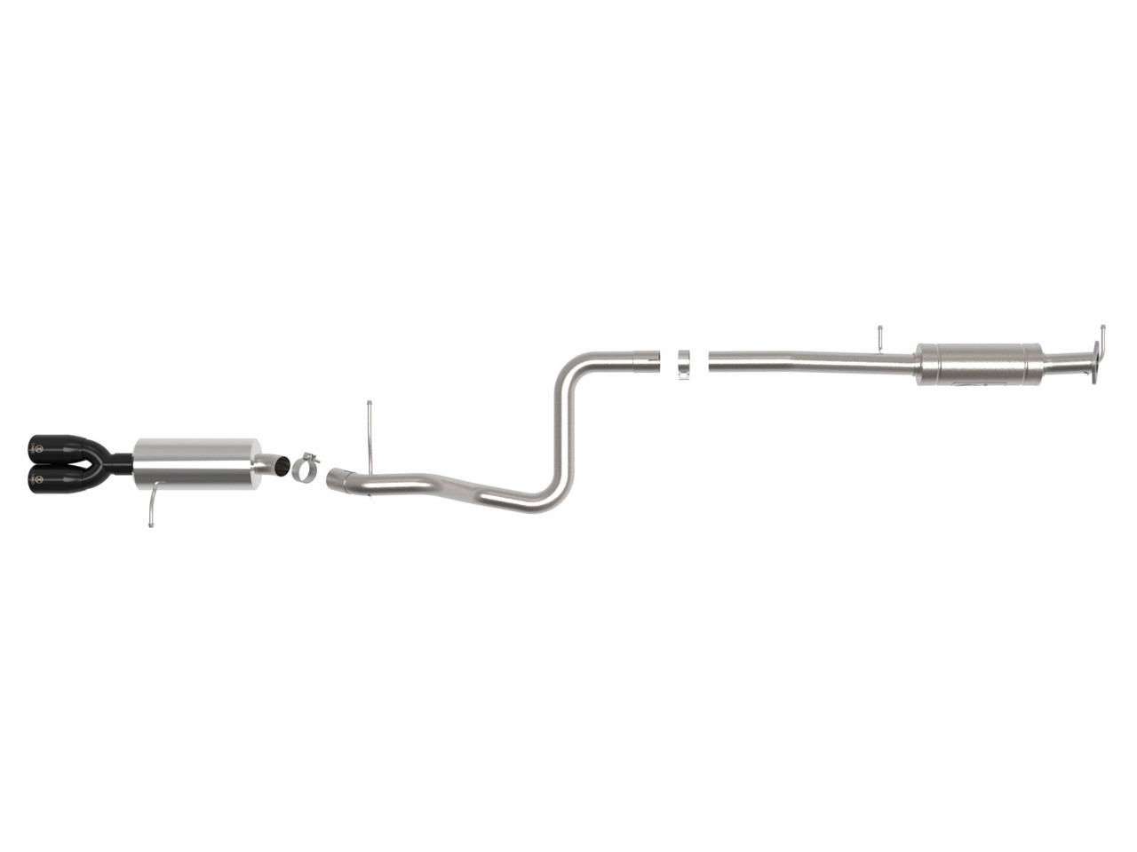 aFe Power Takeda Exhaust System BLACK TIPS Ford Fiesta ST 2014-2019 ...