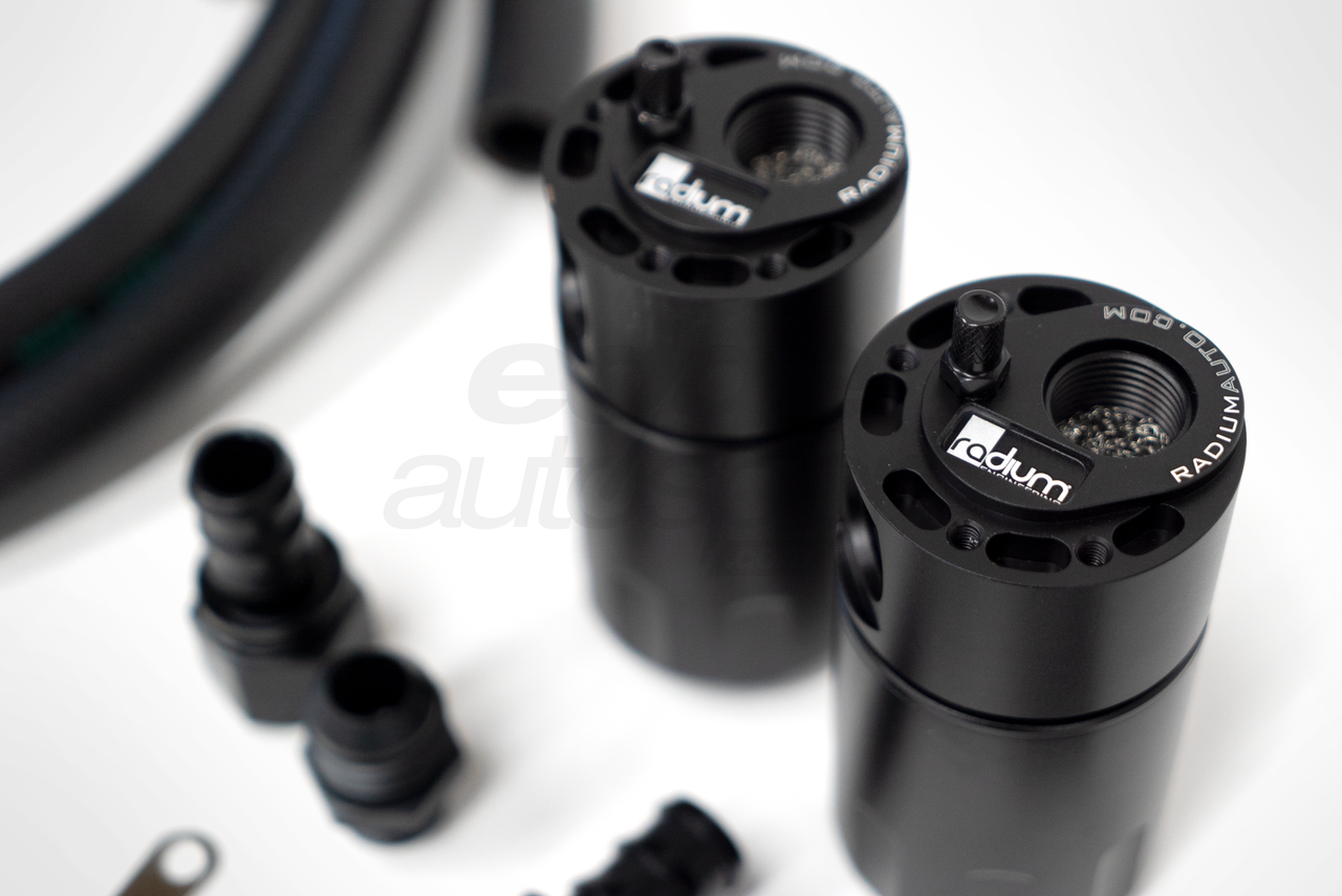 Radium Engineering Dual Catch Can Kit Subaru WRX 2022+ - EdgeAutosport.com