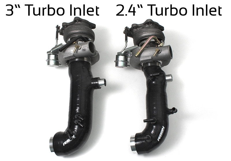 Perrin 3" Turbo Inlet BLACK Subaru WRX 2002-2007 | WRX STI 2004-2019
