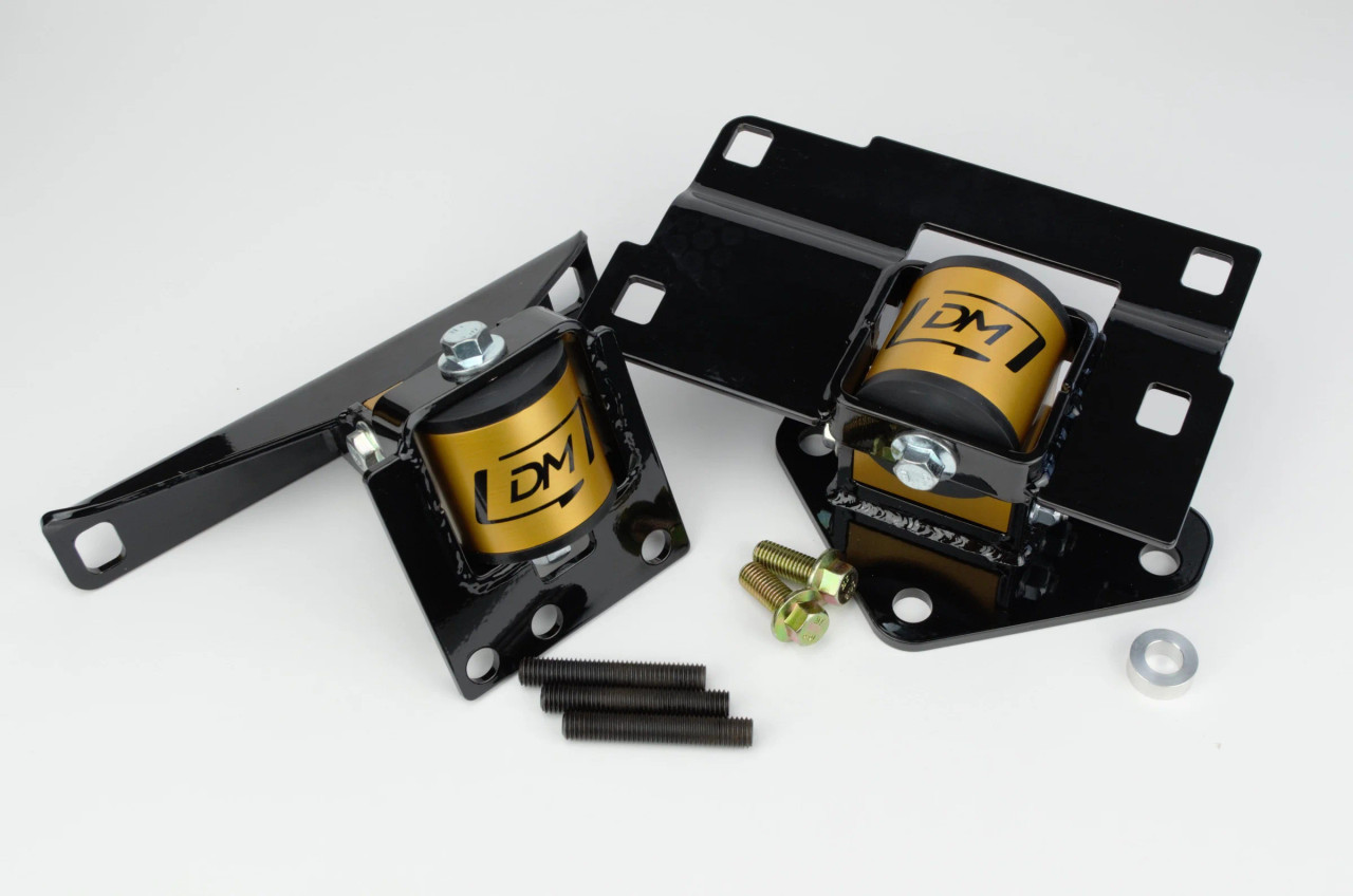 Damond Motorsports Side Mount Combo GOLD w/ BLACK BUSHINGS | RACE Ford ...