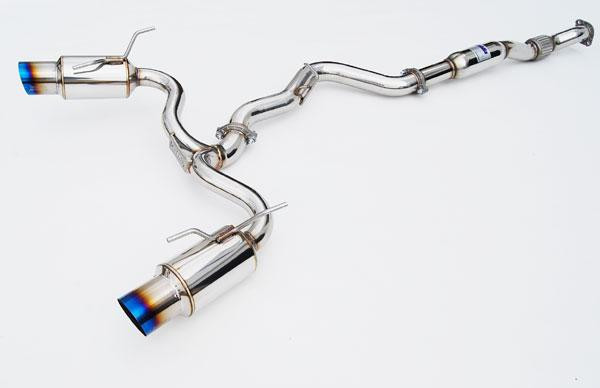 Invidia N1 Dual Cat Back Exhaust Titanium Tip Subaru Hatchback WRX 2011 ...