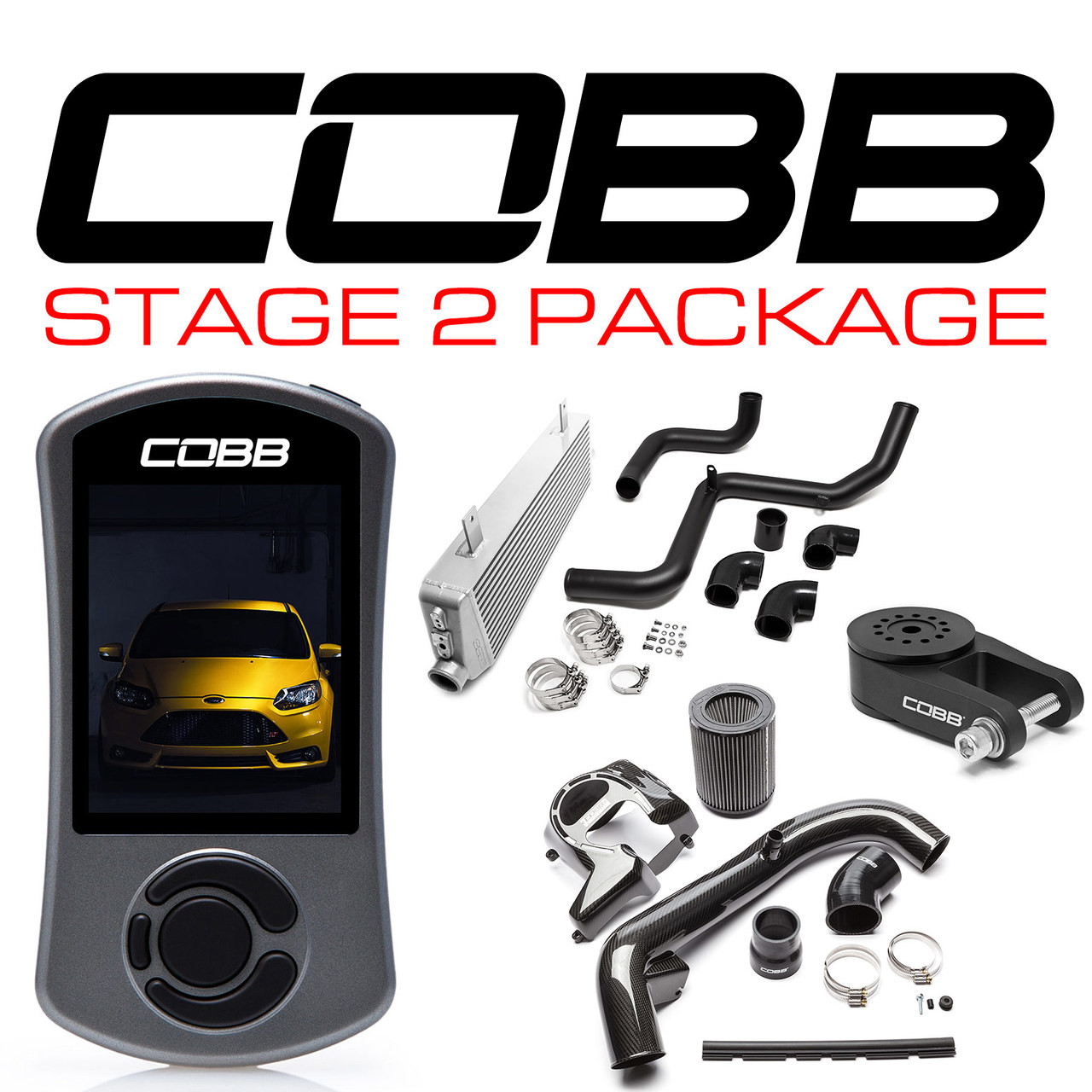 Cobb Tuning Stage 2 Carbon Fiber Power Package with AccessPort V3 Ford ...