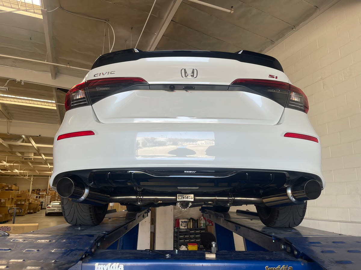 Invidia N1 Exhaust Dual Titanium Tips Honda Civic Si 2022-2024 ...