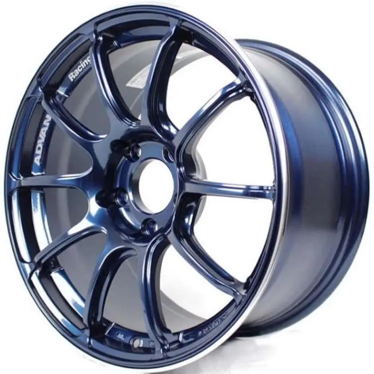 Advan Racing Wheel RZII | 18X9.5 +35 5-120 | Racing Indigo Blue & Ring ...