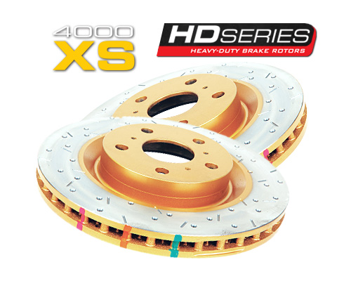 DBA HD Series 4000 Series XS Slotted and Drilled Brake Rotor REAR BMW ...