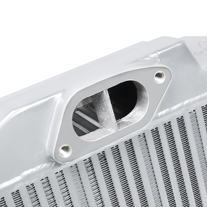 Mishimoto Top Mount Intercooler SILVER CORE | BLACK SILICONE Subaru WRX ...