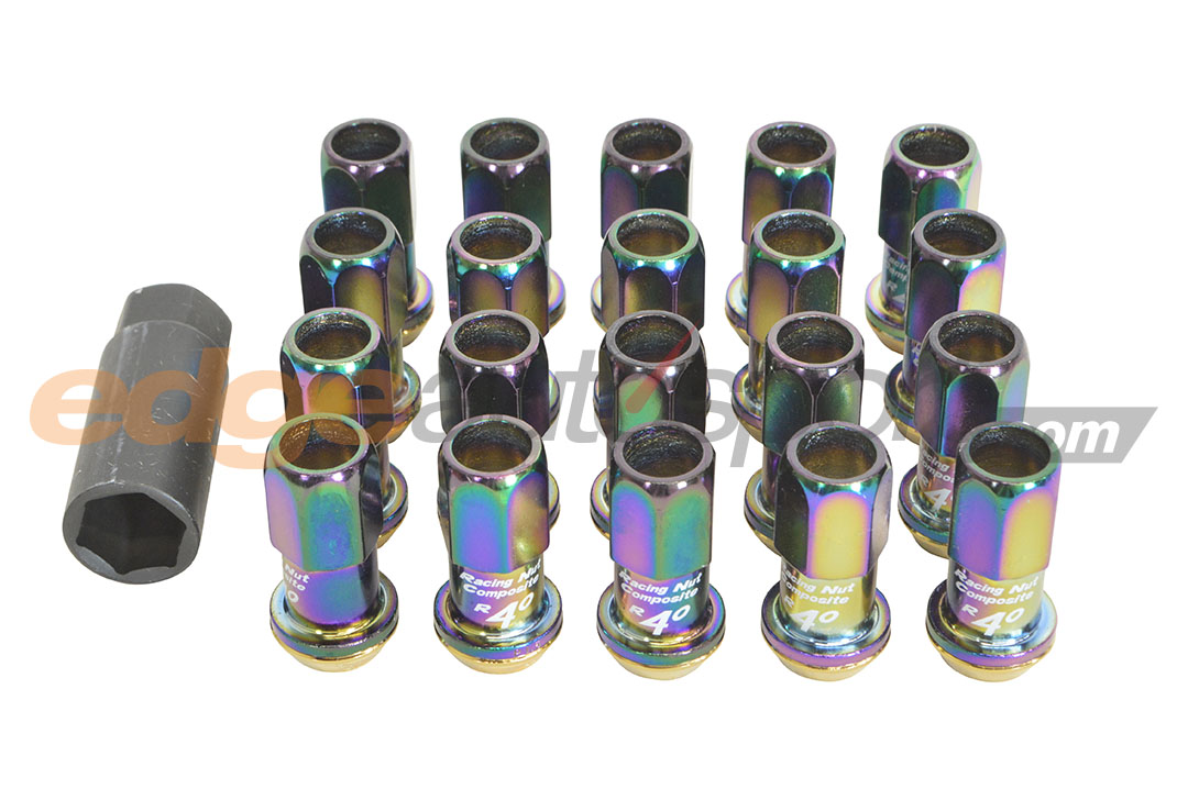 Project Kics R40 Open End Lug Nuts NEOCHROME 12x1.5