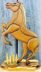 REARING HORSE INTARSIA PATTERN - PS Wood Machines