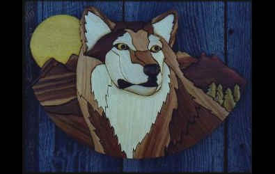 WOLF INTARSIA PATTERN - PS Wood Machines