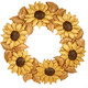 SUNFLOWER WREATH Intarsia Pattern - PS Wood Machines