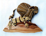 FRILLED LIZARD INTARSIA PATTERN - PS Wood Machines