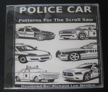 6 POLICE CAR PATTERNS DISC - PS Wood Machines