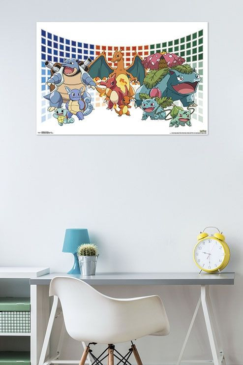 Gen 1 - Kanto Trio Pokémon Poster - Charizard, Blastoise, Venusaur ...