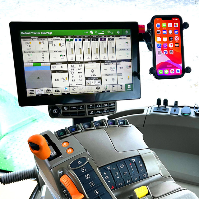 Phone Holder for John Deere Tractor & Combine Cabs