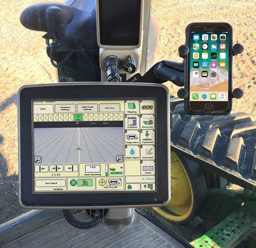 Phone Holder for John Deere Tractor & Combine Cabs