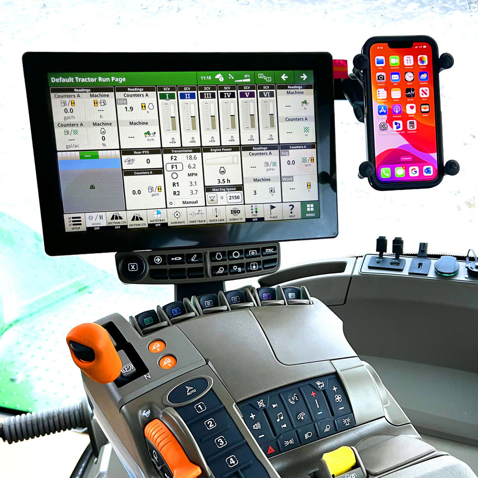 Phone Holder for John Deere Tractor & Combine Cabs