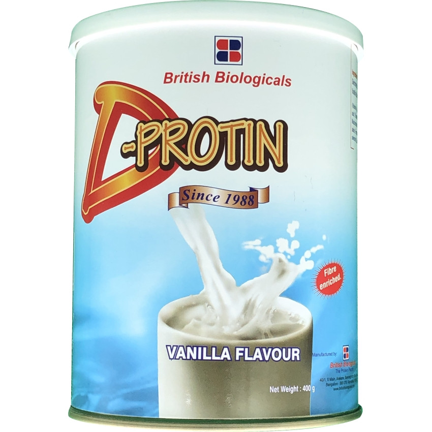 Buy D-Protin Vanilla Milk Powder 400g Online at Best Price & Same Day ...