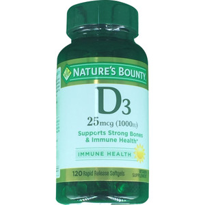Buy NB Vitamin D3 1000 IU 120 Softgels Online at Best Price & Same Day ...