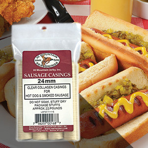 Hot Dog Casings, 24mm, 4 pack - Hi Mountain Seasonings