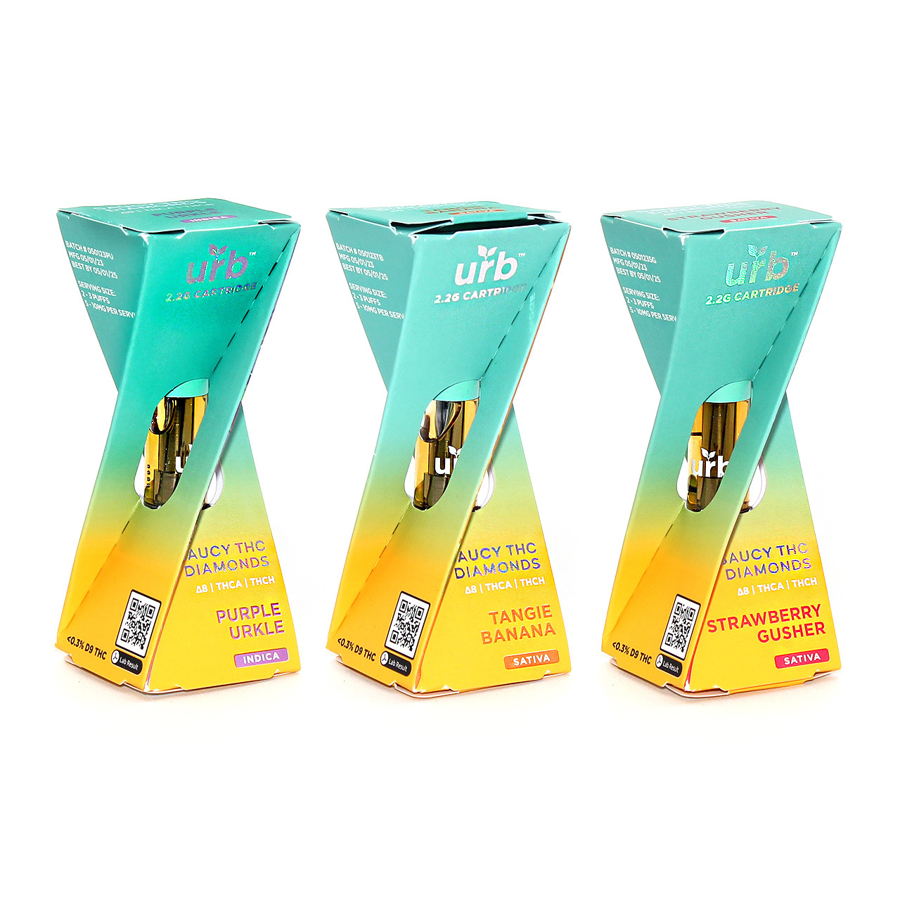 URB Saucy THC Diamonds 2.2g Cartridge | URB CBD delta 8 cart