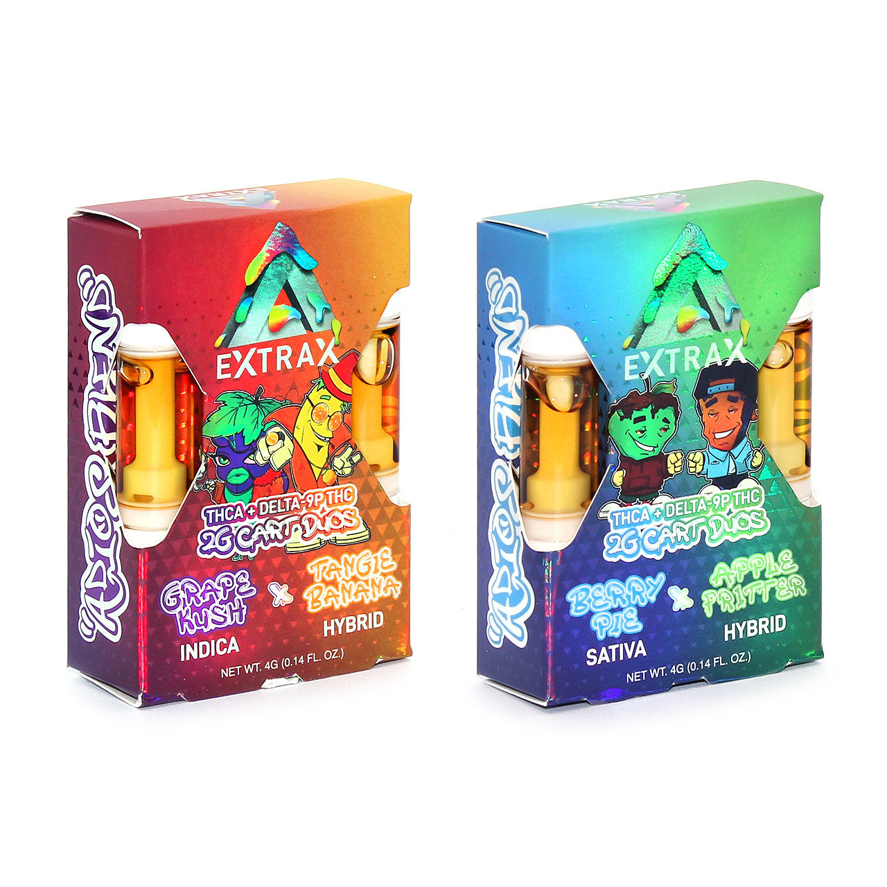 Extrax THCA + D9 + THC Live Resin 7000mg Gummies 20ct