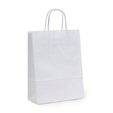 Large White Handle Bag - Party Warehouse