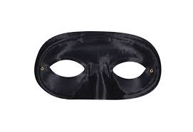 Mardi Gras Half Mask - Black - 12 pieces - Party Warehouse