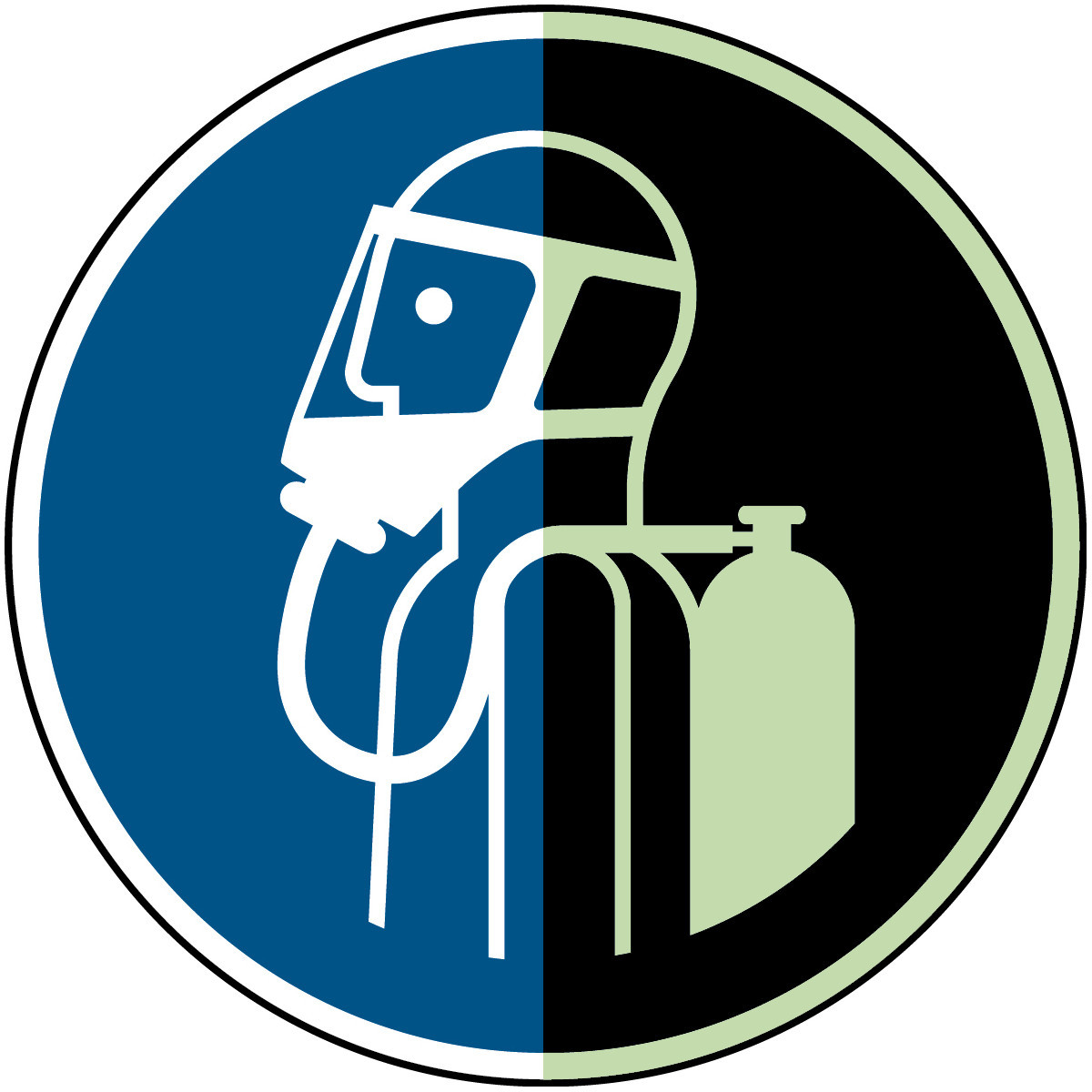 Use self-contained breathing appliance - ISO 7010 | 135679 | BRADY
