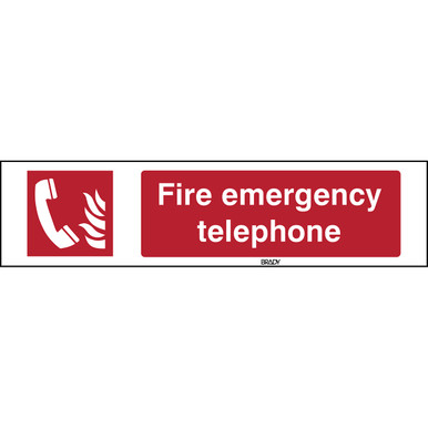 ISO 7010 Sign - Fire emergency telephone - Fire emergency telephone ...