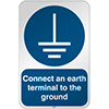 ISO Safety Sign - Connect an earth terminal to the ground | 303069 | BRADY
