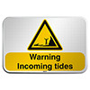 ISO Safety Sign - Warning; Incoming tides | 306501 | BRADY