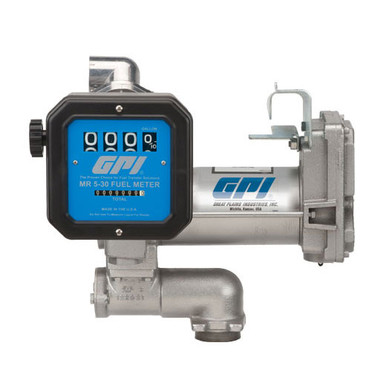 GPI M-3025CB-AV-PO / MR 5-30-G8N 12 Volt Aviation Pump and Meter Combo ...