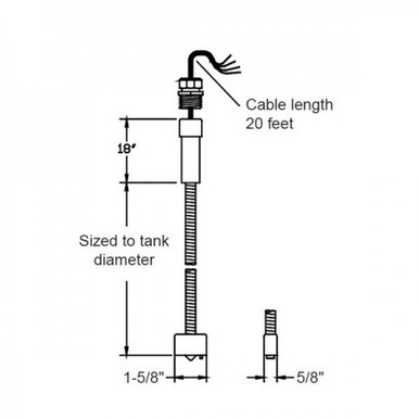 Omntec PDWF-4 Dry Double-Wall Fiberglass Tanks Sensor - Global Fueling ...