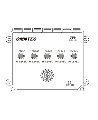 Omntec RAS-5 Five Tank High Level Remote Annunciator - Global Fueling ...