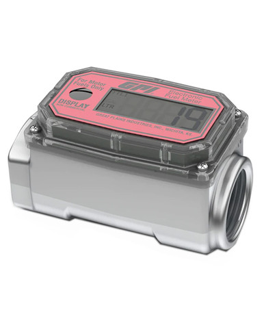 GPI 113255-12 1'' Aluminum 01A Electronic Digital Fuel Meter (3 - 30 ...