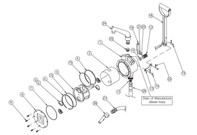 Fill-Rite 5200F1619 Discharge Spout Assembly for 5200 Series Pumps ...