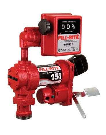 Fill-Rite FR1211HN 15 GPM 12V DC Heavy-Duty Fuel Transfer Pump w/ 807C ...