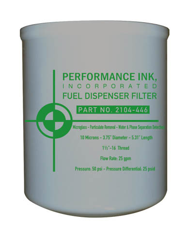 Performance Ink PI-2104-446 400MB-10 10 Micron Fuel Dispenser Filter ...