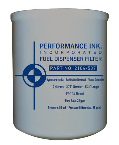 Performance Ink PI-2104-537 400HS-10 10 Micron Fuel Dispenser Filter ...