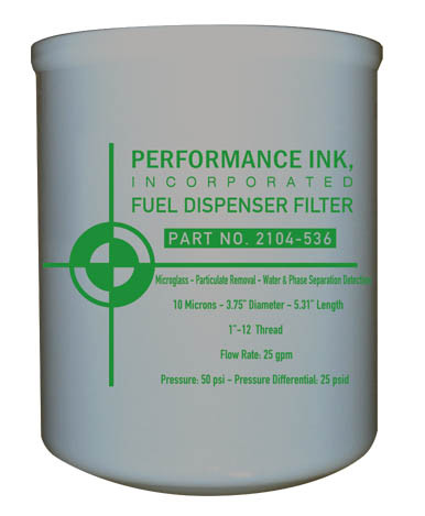 Performance Ink PI-2104-536 300MB-10 10 Micron Fuel Dispenser Filter ...