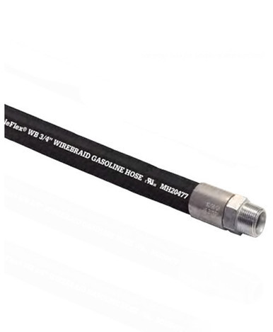 Husky CP16WB14L EagleFlex® 1'' x 14' Black Low Cost Wirebraid Whip Hose ...