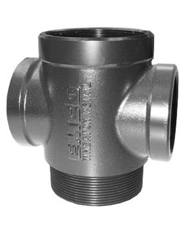 Emco A0079-051 4'' NPT x 4'' NPT x 3'' NPT x 2'' NPT Extractor Fitting ...
