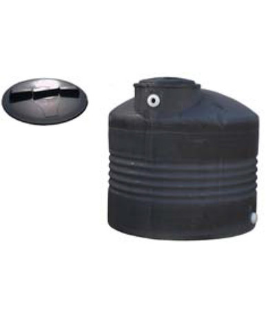 Quadel Industries QI-1013 300 Gallon Black Plastic Water Storage Tank ...