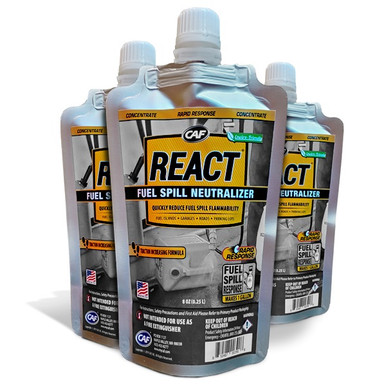 CAF RCTRR 8oz Pouch - 6 Count Case REACT™ Fuel Spill Neutralizer ...