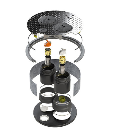 CNI 4205GC-GU-33 Multiport Gear Up EVR Complete Package, 33" Sump Lid ...