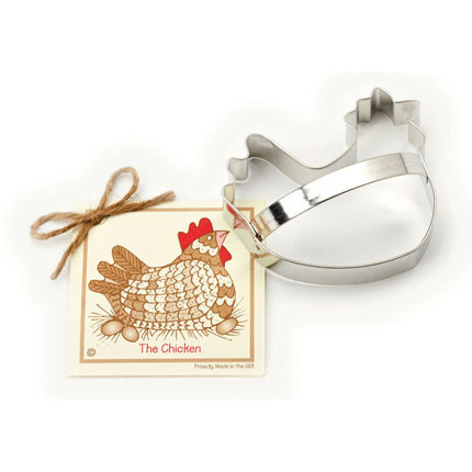 Rooster or Hen Cookie Cutter with Handle